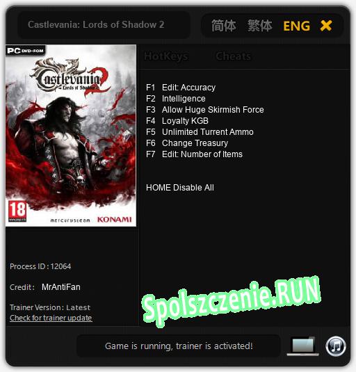 Castlevania: Lords of Shadow 2: Cheats, Trainer +7 MrAntiFan ...