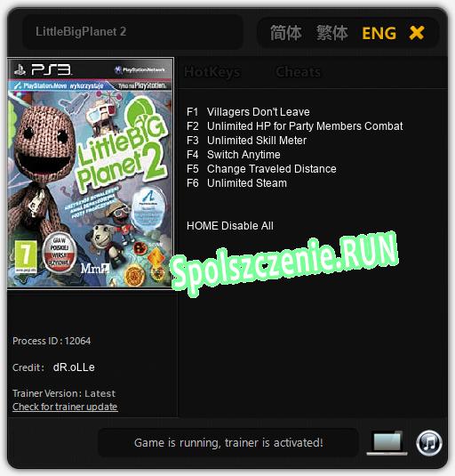 LittleBigPlanet 2: Cheats, Trainer +6 dR.oLLe » Spolszczenie gry